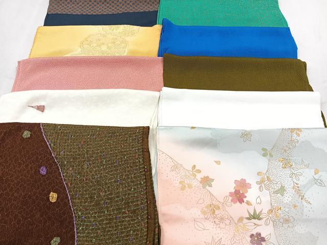 平和屋着物★和装小物　上質な帯揚げ　10枚セット　逸品　CAAM9635xe