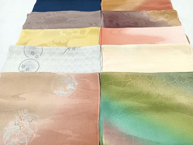 平和屋着物★和装小物　上質な帯揚げ　10枚セット　逸品　CAAM9662xe