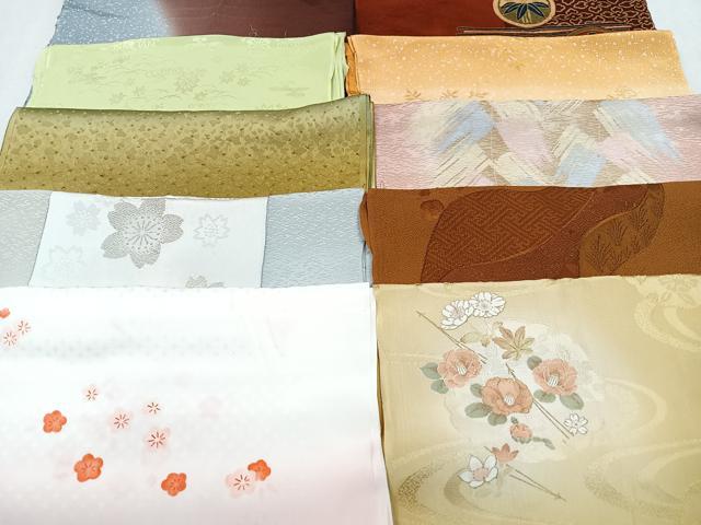 平和屋着物★和装小物　上質な帯揚げ　10枚セット　逸品　CAAM9666xe