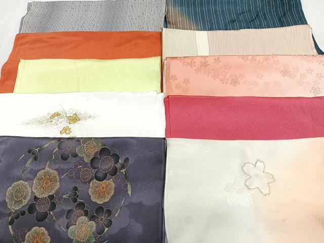 平和屋着物★和装小物　上質な帯揚げ　10枚セット　逸品　CAAM9670xe