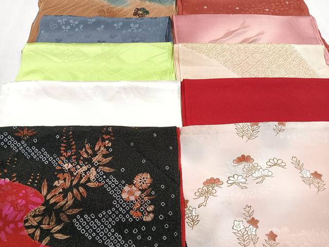 平和屋着物★和装小物　上質な帯揚げ　10枚セット　逸品　CAAM9671xe