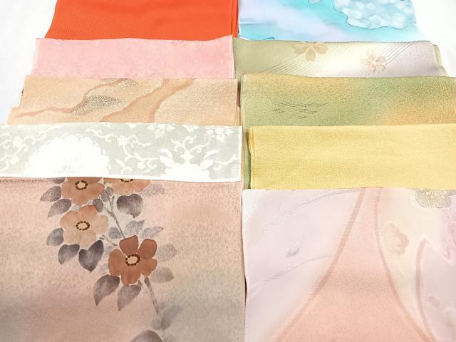 平和屋着物★和装小物　上質な帯揚げ　10枚セット　逸品　CAAM9672xe