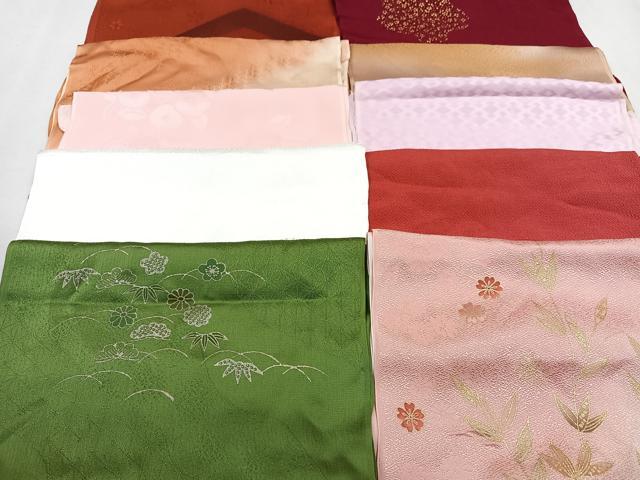 平和屋着物★和装小物　上質な帯揚げ　10枚セット　逸品　CAAM9673xe