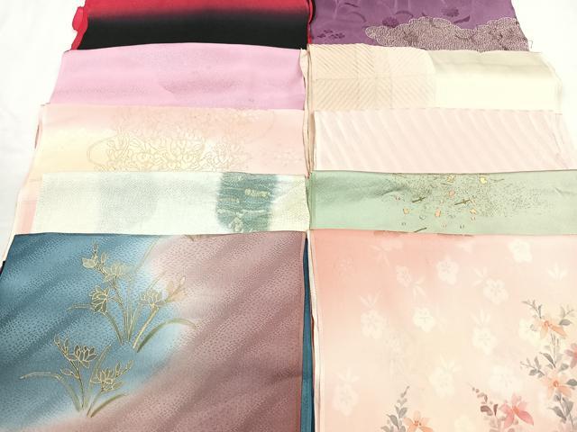 平和屋着物★和装小物　上質な帯揚げ　10枚セット　逸品　CAAM9675xe