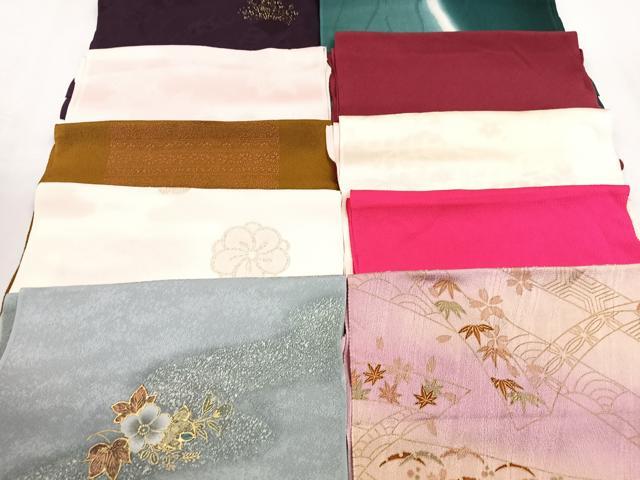 平和屋着物★和装小物　上質な帯揚げ　10枚セット　逸品　CAAM9678xe