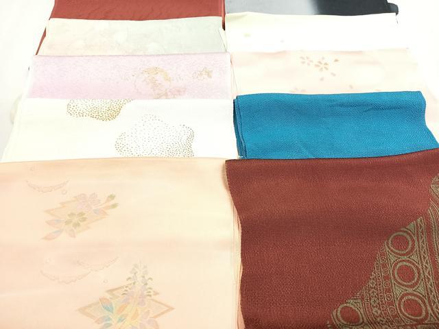 平和屋着物★和装小物　上質な帯揚げ　10枚セット　逸品　CAAM9679xe