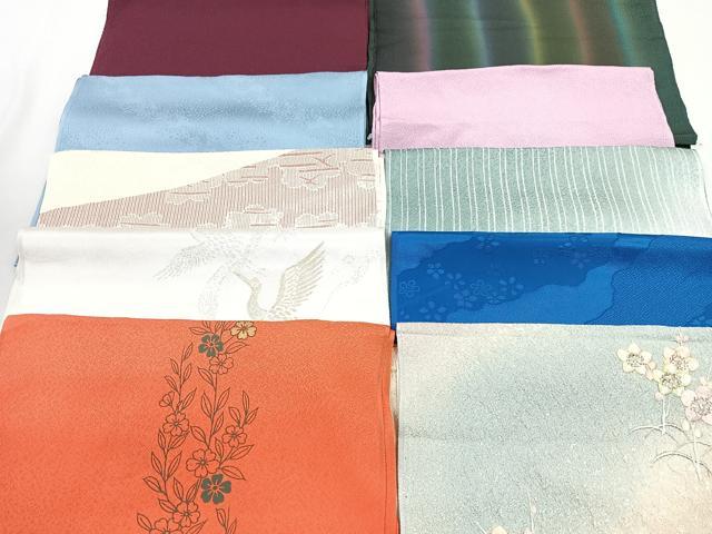 平和屋着物★和装小物　上質な帯揚げ　10枚セット　逸品　CAAM9682xe