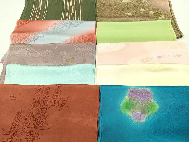 平和屋着物★和装小物　上質な帯揚げ　10枚セット　逸品　CAAM9692xe