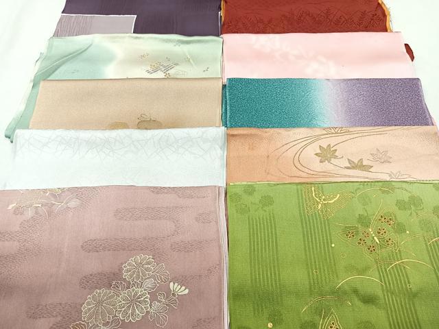 平和屋着物★和装小物　上質な帯揚げ　10枚セット　逸品　CAAM9699xe