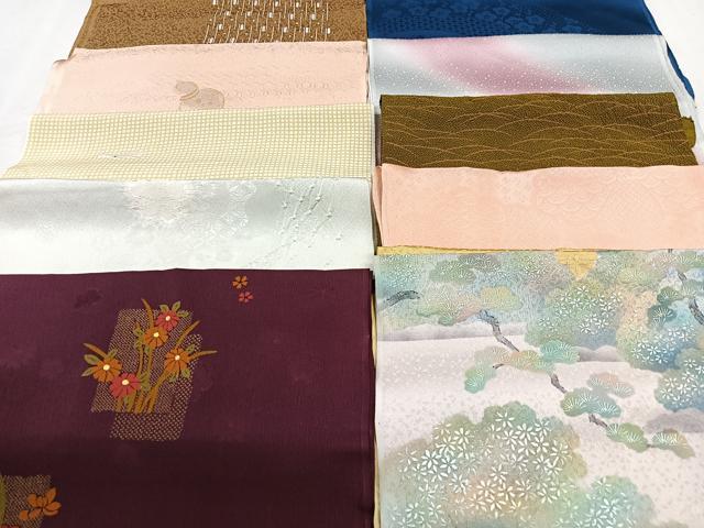 平和屋着物★和装小物　上質な帯揚げ　10枚セット　逸品　CAAM9707xe