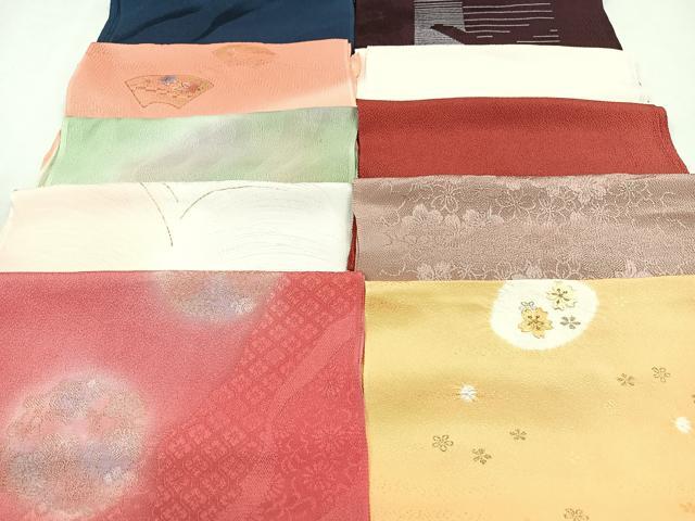 平和屋着物★和装小物　上質な帯揚げ　10枚セット　逸品　CAAM9708xe