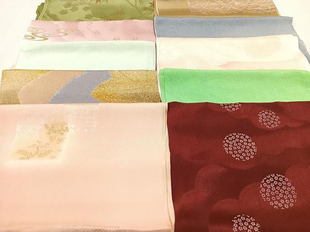 平和屋着物★和装小物　上質な帯揚げ　10枚セット　逸品　CAAM9709xe
