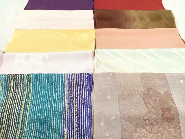 平和屋着物★和装小物　上質な帯揚げ　10枚セット　逸品　CAAM9710xe