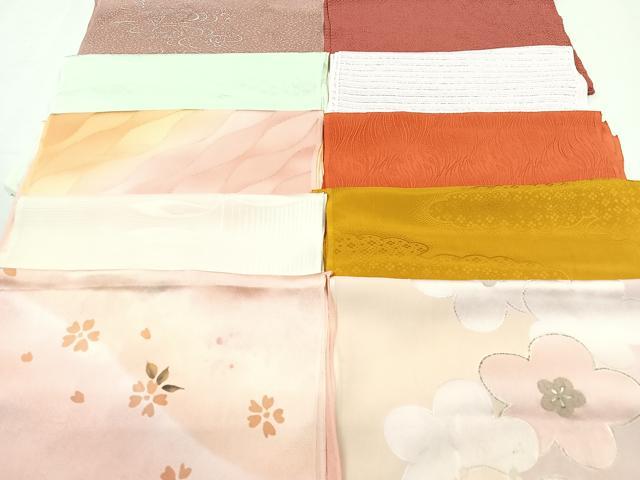 平和屋着物★和装小物　上質な帯揚げ　10枚セット　逸品　CAAM9711xe
