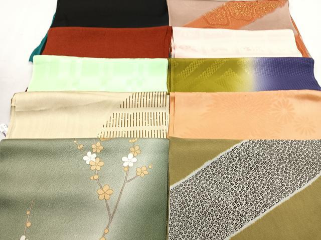 平和屋着物★和装小物　上質な帯揚げ　10枚セット　逸品　CAAM9713xe