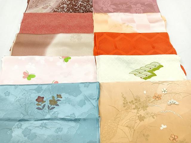 平和屋着物★和装小物　上質な帯揚げ　10枚セット　逸品　CAAM9714xe