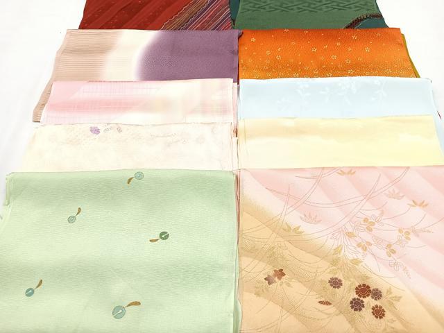 平和屋着物★和装小物　上質な帯揚げ　10枚セット　逸品　CAAM9715xe
