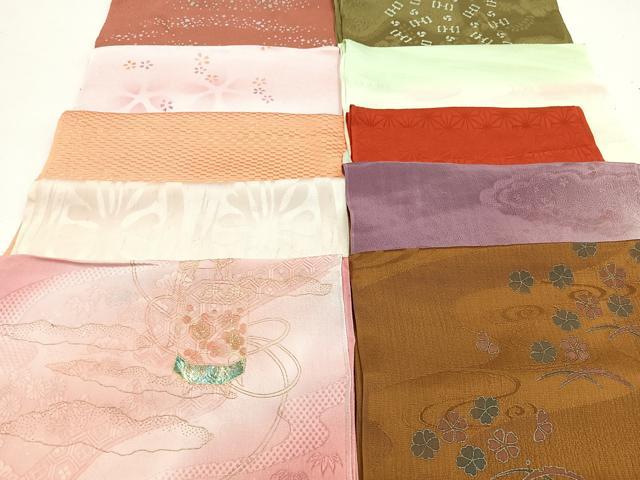 平和屋着物★和装小物　上質な帯揚げ　10枚セット　逸品　CAAM9720xe