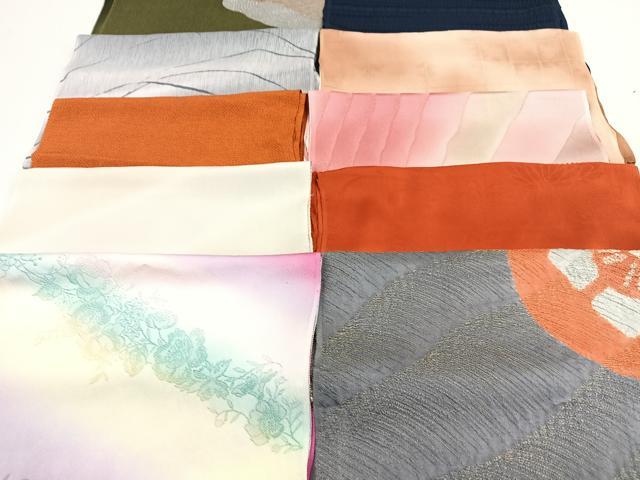 平和屋着物★和装小物　上質な帯揚げ　10枚セット　逸品　CAAM9729xe