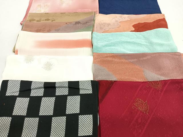 平和屋着物★和装小物　上質な帯揚げ　10枚セット　逸品　CAAM9731xe