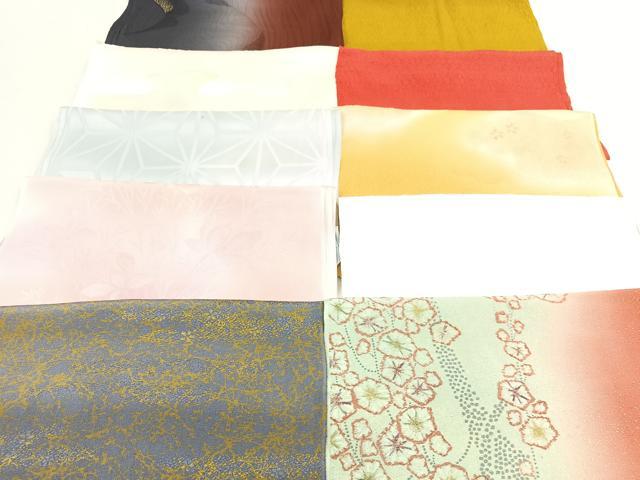 平和屋着物★和装小物　上質な帯揚げ　10枚セット　逸品　CAAM9732xe