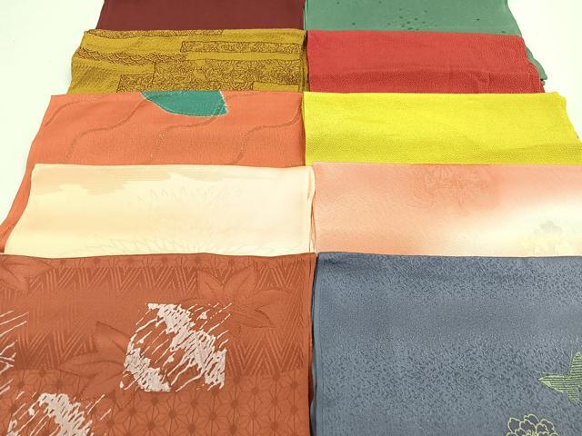 平和屋着物★和装小物　上質な帯揚げ　10枚セット　逸品　CAAM9735xe