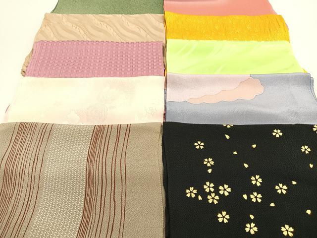 平和屋着物★和装小物　上質な帯揚げ　10枚セット　逸品　CAAM9737xe