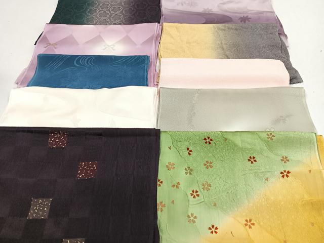 平和屋着物★和装小物　上質な帯揚げ　10枚セット　逸品　CAAM9741xe