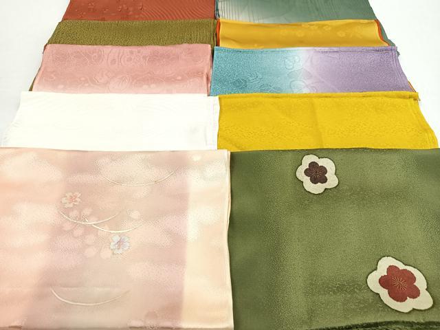 平和屋着物★和装小物　上質な帯揚げ　10枚セット　逸品　CAAM9742xe