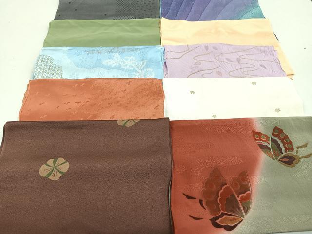 平和屋着物★和装小物　上質な帯揚げ　10枚セット　逸品　CAAM9743xe