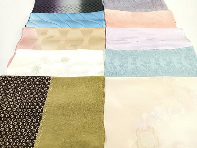 平和屋着物★和装小物　上質な帯揚げ　10枚セット　逸品　CAAM9749xe