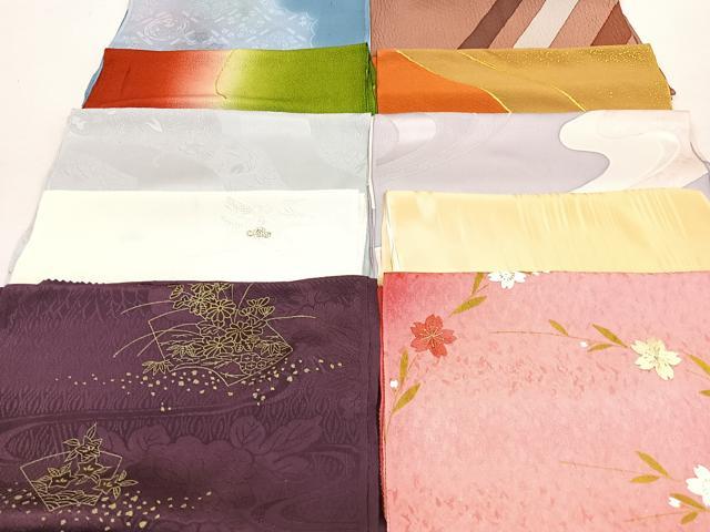 平和屋着物★和装小物　上質な帯揚げ　10枚セット　逸品　CAAM9760xe