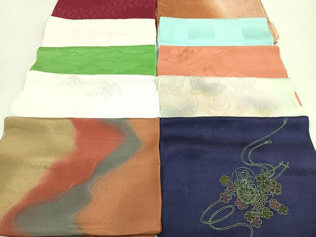 平和屋着物★和装小物　上質な帯揚げ　10枚セット　逸品　CAAM9761xe