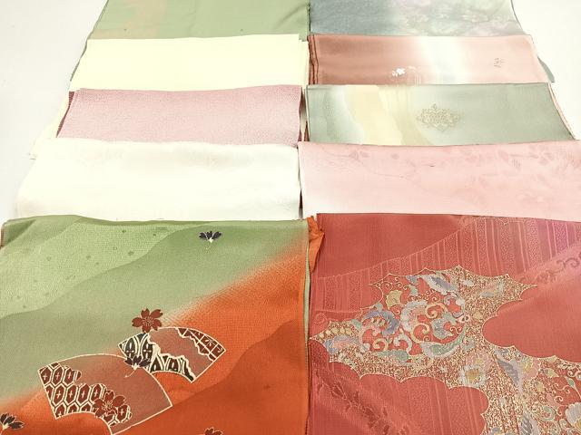 平和屋着物★和装小物　上質な帯揚げ　10枚セット　逸品　CAAM9764xe