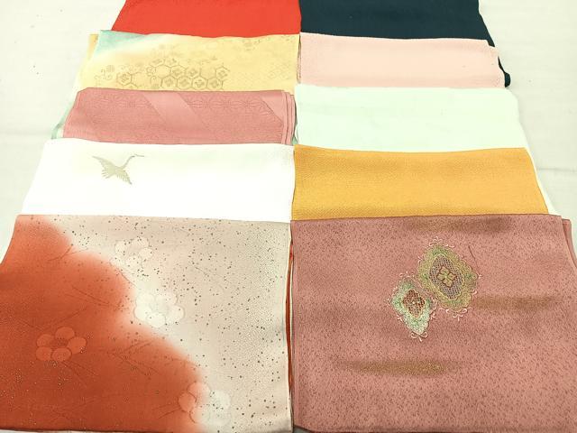 平和屋着物★和装小物　上質な帯揚げ　10枚セット　逸品　CAAM9770xe