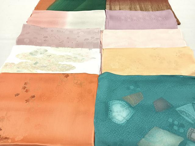 平和屋着物★和装小物　上質な帯揚げ　10枚セット　逸品　CAAM9771xe