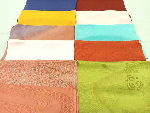 平和屋着物★和装小物　上質な帯揚げ　10枚セット　逸品　CAAM9778xe