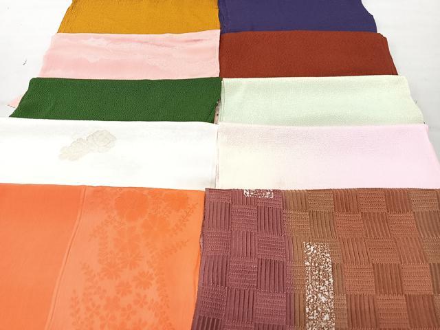 平和屋着物★和装小物　上質な帯揚げ　10枚セット　逸品　CAAM9779xe