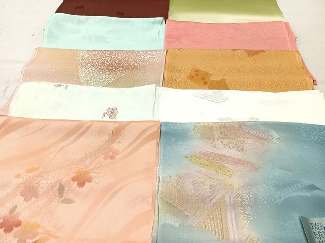 平和屋着物★和装小物　上質な帯揚げ　10枚セット　逸品　CAAM9785xe