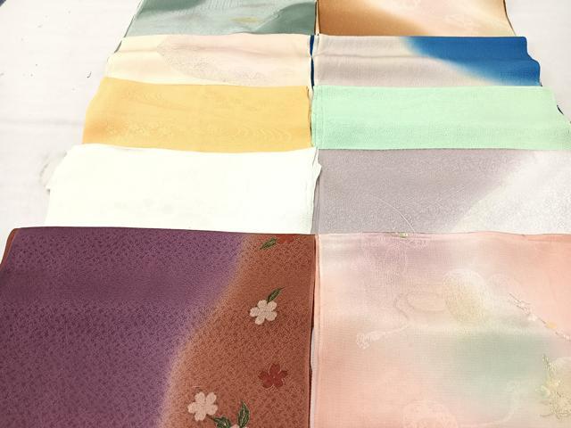 平和屋着物★和装小物　上質な帯揚げ　10枚セット　逸品　CAAM9792xe