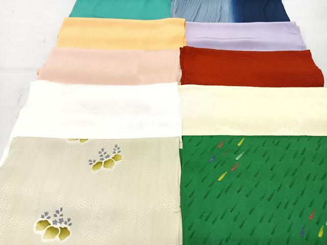 平和屋着物★和装小物　上質な帯揚げ　10枚セット　逸品　CAAM9800xe