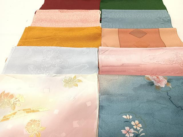 平和屋着物★和装小物　上質な帯揚げ　10枚セット　逸品　CAAM9807xe