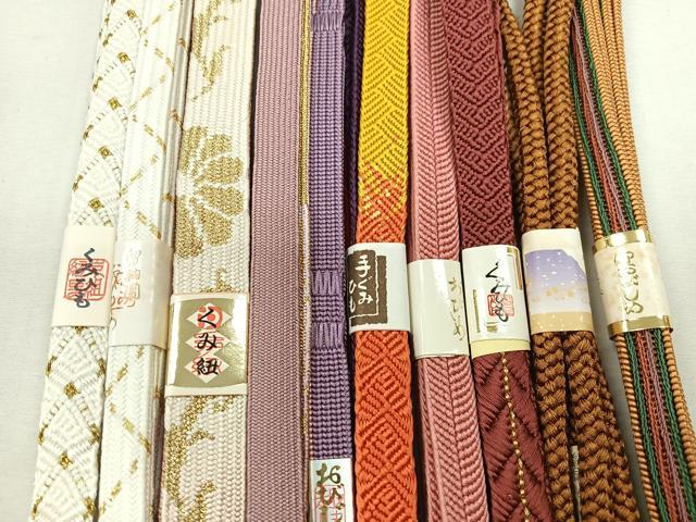 平和屋着物○和装小物 上質な帯締め 手巻工芸 英作 平組 逸品