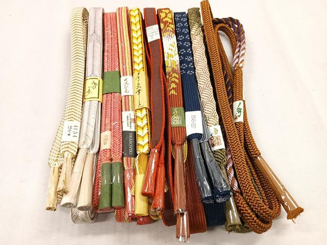 平和屋着物●和装小物　帯締め10本セット　逸品　未使用　CAAM9894xe