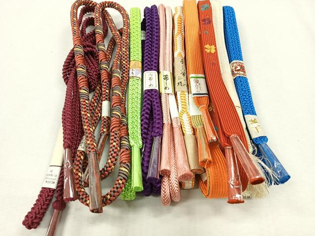 平和屋着物●和装小物　帯締め10本セット　逸品　未使用　CAAM9895xe