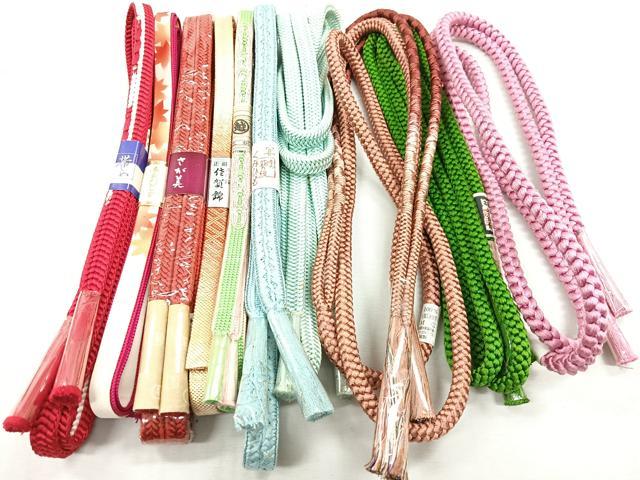 平和屋着物●和装小物　帯締め10本セット　逸品　未使用　CAAM9896xe