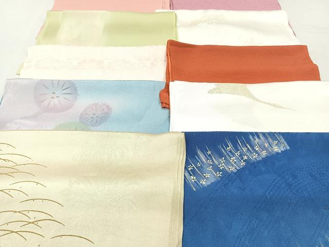 平和屋着物★和装小物　上質な帯揚げ　10枚セット　逸品　CAAN0819xi