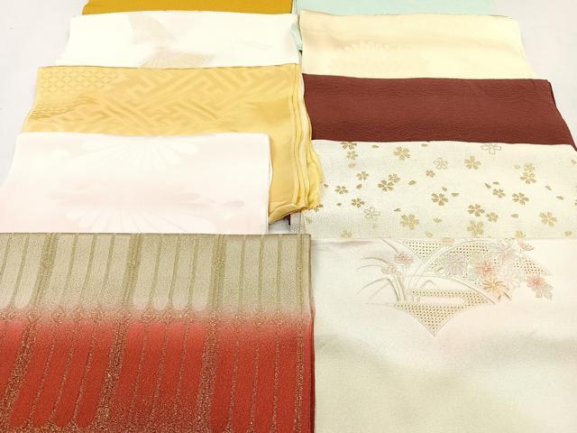 平和屋着物★和装小物　上質な帯揚げ　10枚セット　逸品　CAAN0821xi