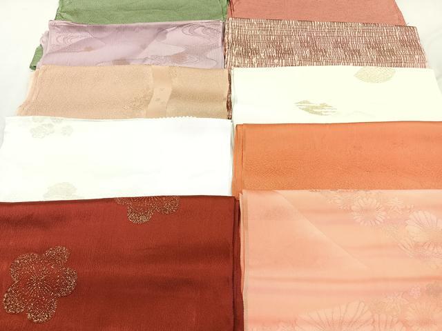 平和屋着物★和装小物　上質な帯揚げ　10枚セット　逸品　CAAN0831xi