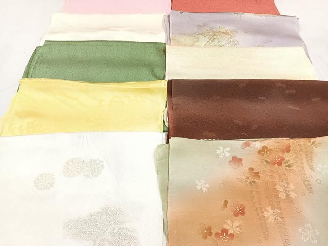 平和屋着物★和装小物　上質な帯揚げ　10枚セット　逸品　CAAN0835xi
